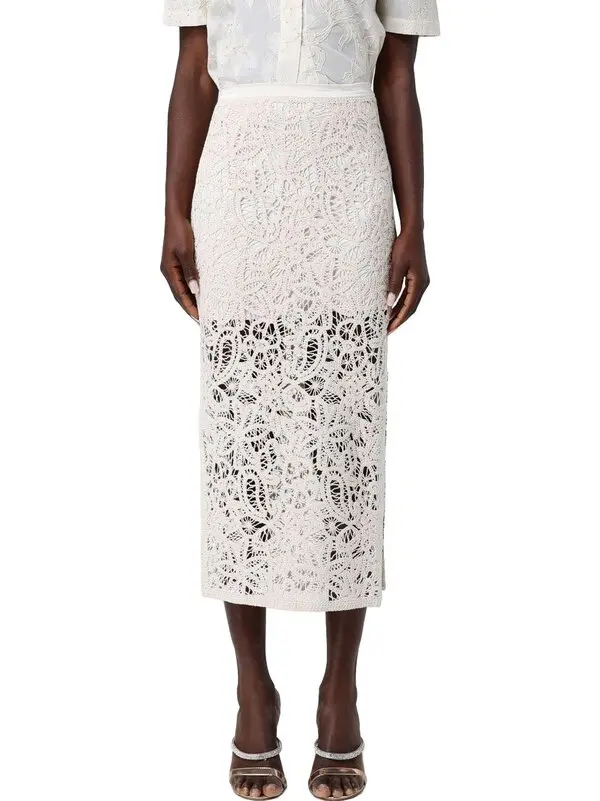 Liu Jo Midi Skirt - White