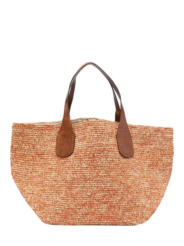 IBELIV Tokyo Ii Raffia Tote Bag - Red