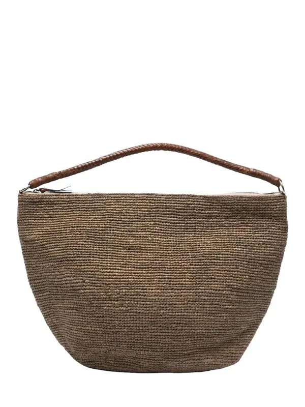IBELIV Woven Shoulder Bag - Brown