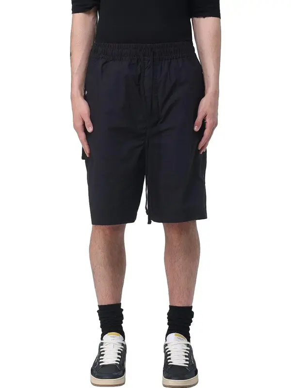 THOM KROM Stretch Cotton Drawstring Shorts - Black