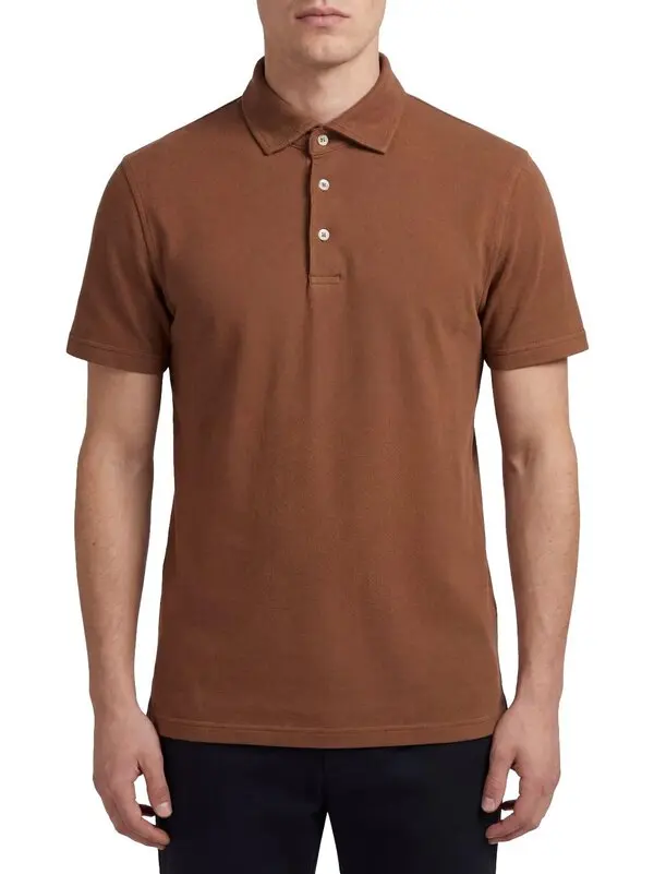 Fedeli Polo Shirt - Brown