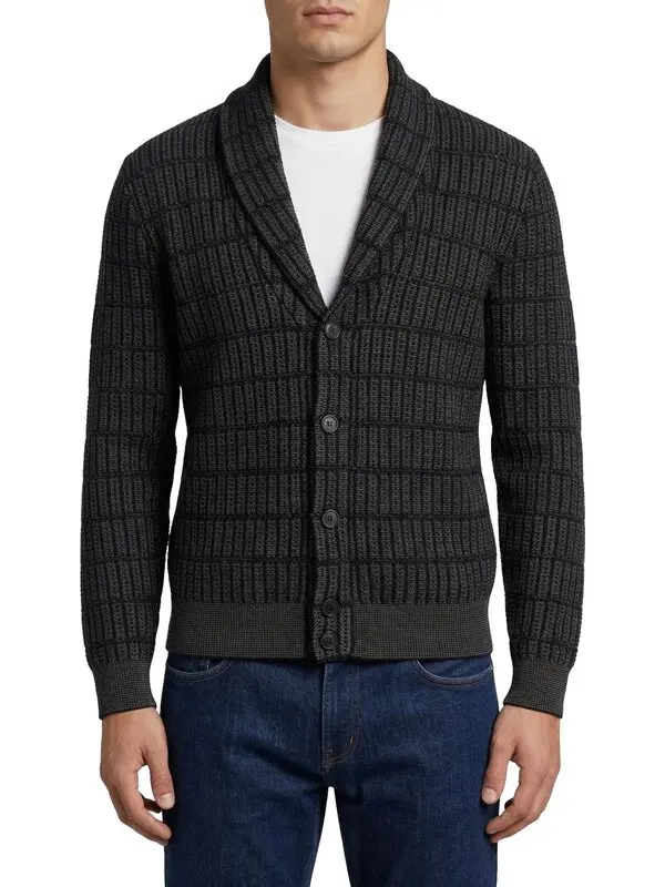 Brioni Shawl Collar Sweater - Black