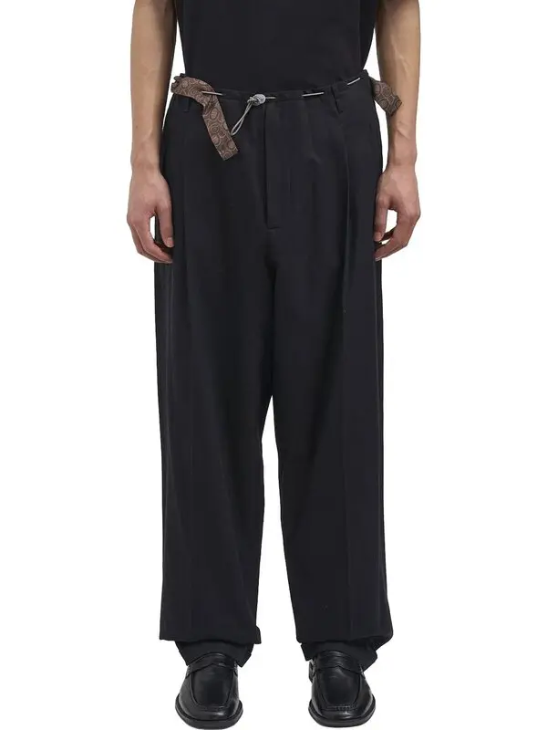 MAGLIANO Cotton Wide Leg Pants - Black