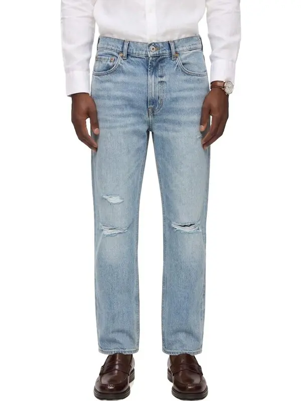 7 For All Mankind Ripped Jeans - Blue