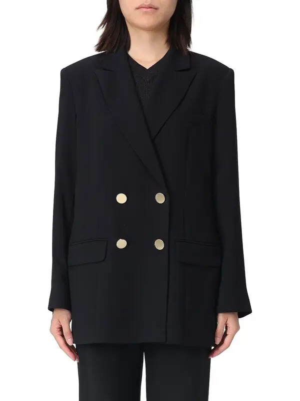 Armani Exchange Double Breasted Jacket - Black