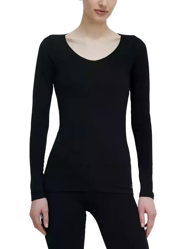 Icebreaker V-neck Long-sleeve Top - Black