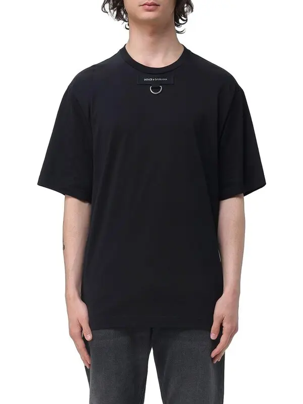 Dolce & Gabbana D-ring Cotton T-shirt - Black