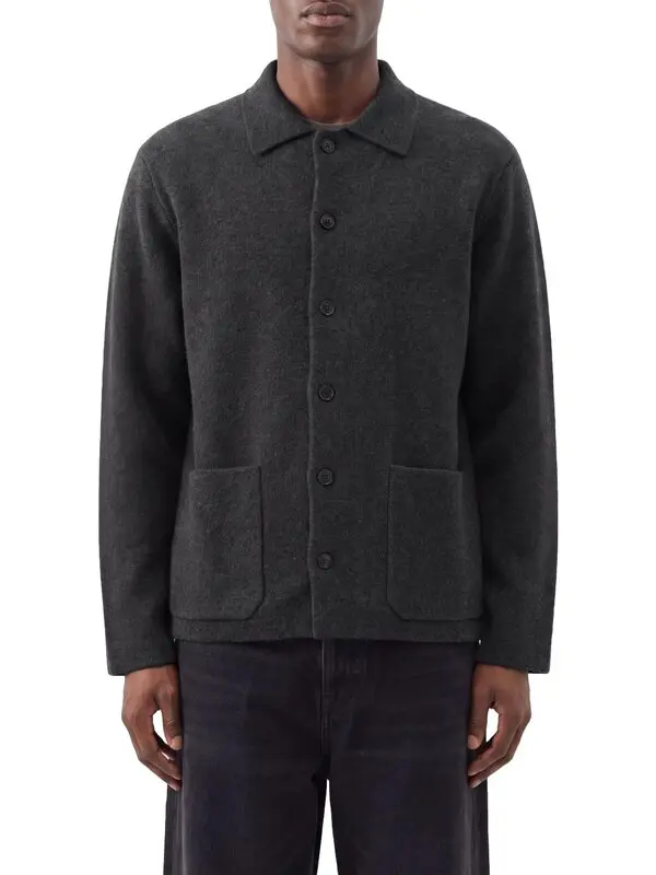 Le Kasha Organic Cashmere Cardigan - Grey