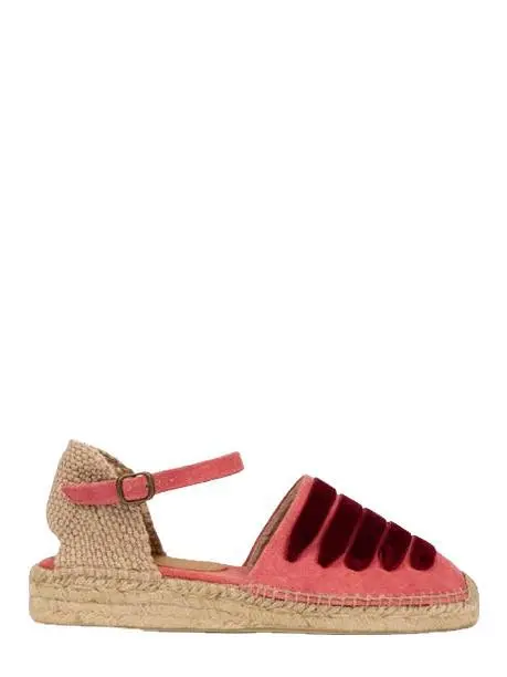 Penelope Chilvers Dali Ankle Strap Espadrille - Cherry