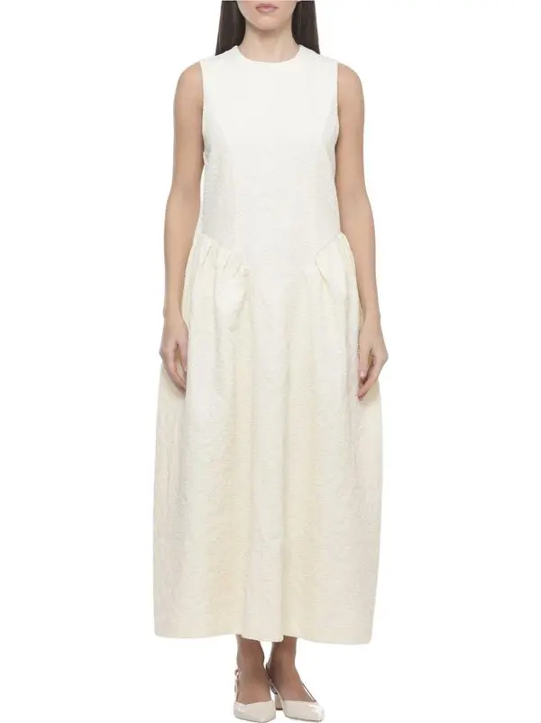 ROTATE BY BIRGER CHRISTENSEN Midi Dress - White
