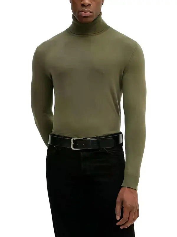 Sisley Roll-neck Sweater - Green
