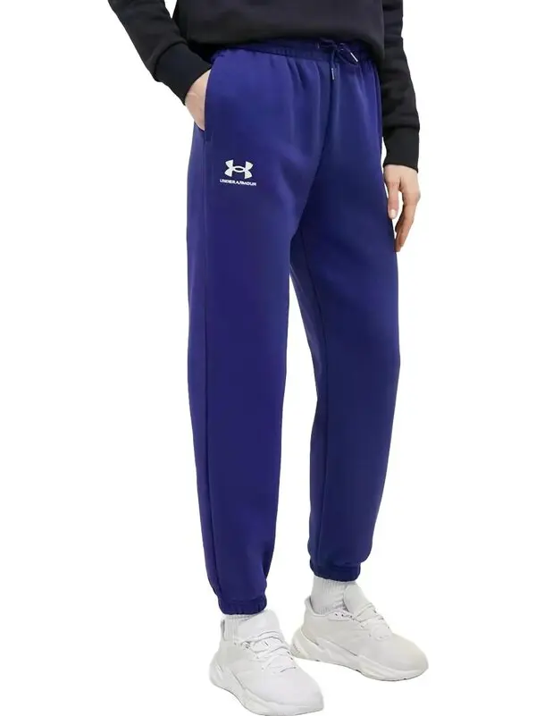 Under Armour Essential Logo-detail Fleece Track Pants - Blue