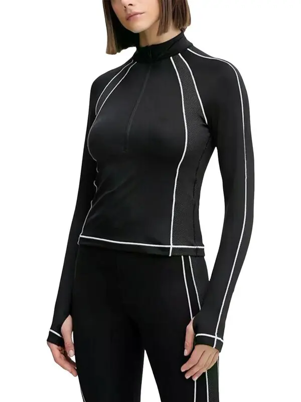Under Armour Long-sleeve Piped-trim Top - Black