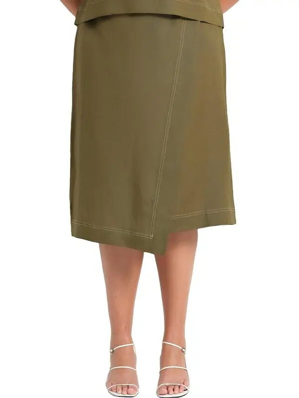 ESTELLE Sonnet Wrap Skirt - Fern
