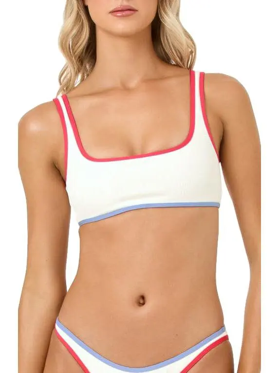 L*Space Prince Square Neck Swim Top - Cream/pout/cham