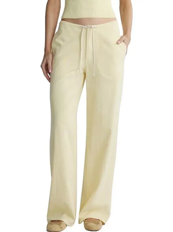 DL1961 Sienna Drawstring Wide-leg Jeans - Prosecco Aura