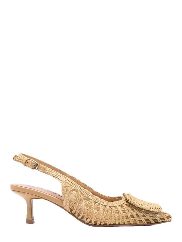 BIBI LOU Hazel Woven Pumps - Neutrals