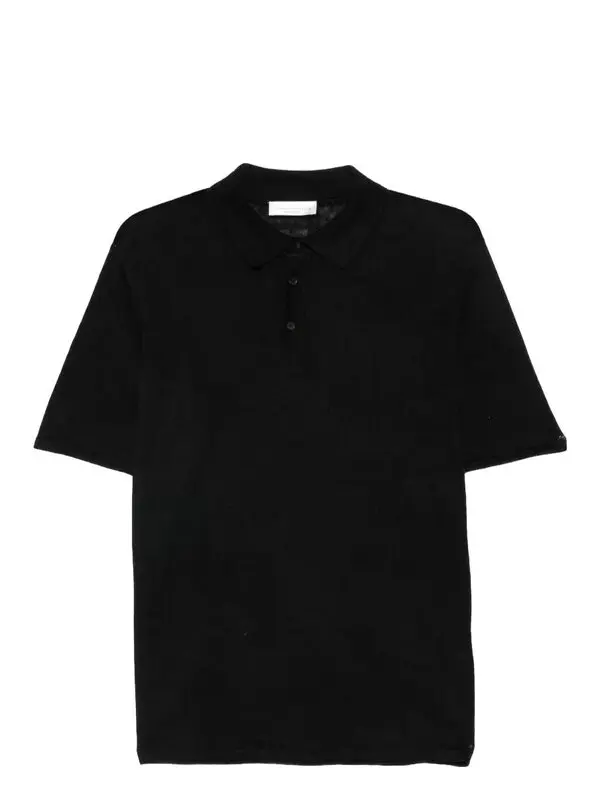 ROBERTO COLLINA Button-fastening Polo Shirt - Black