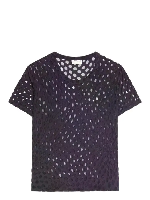 Dries Van Noten Dot-pattern T-shirt - Purple