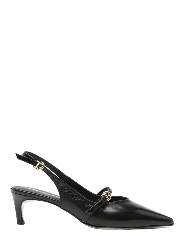PEDRO MIRALLES Pointed-toe Slingback Pumps - Black