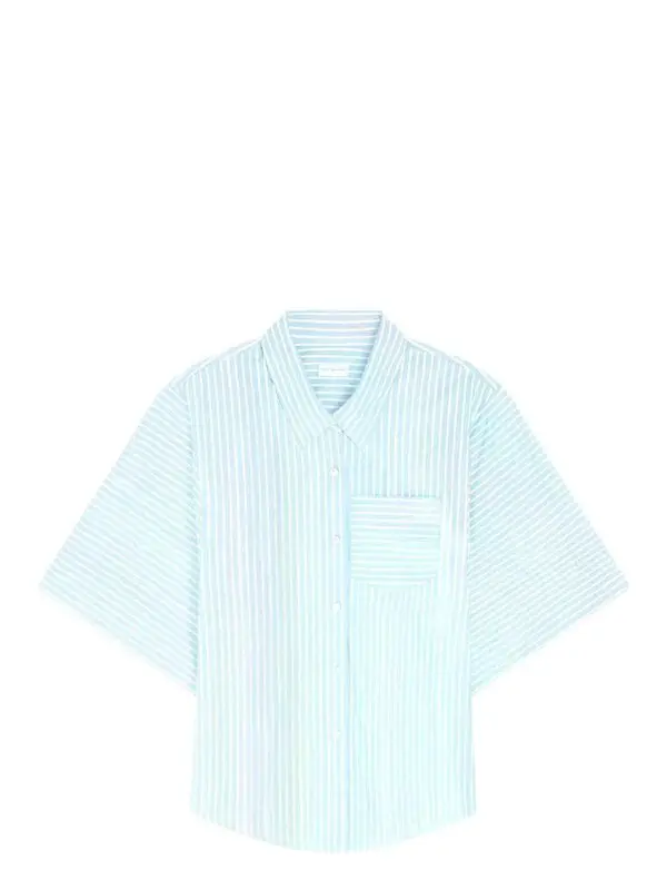 Dries Van Noten Striped Short-sleeve Shirt - Blue
