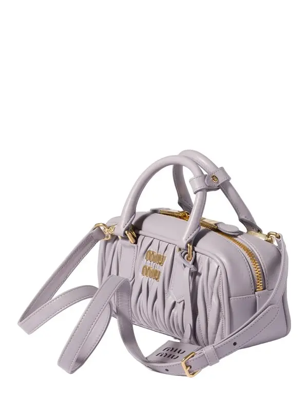 Miu Miu Arcadie Matelassé Nappa Leather Bag - Wisteria