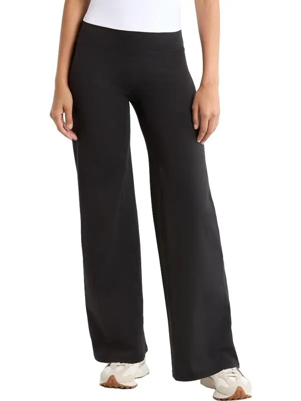Zella Zen High Waist Straight Leg Pants - Black