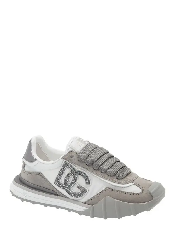 Dolce & Gabbana Athletic Low Top Sneaker - Bianco/grafite