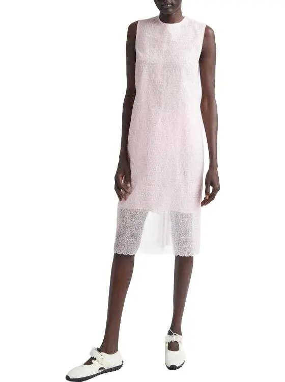 Cecilie Bahnsen Devin Windflower Embroidered Dress - Blush Pink