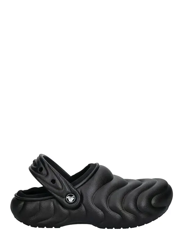 CROCS Overpuff Clog Slippers - Black