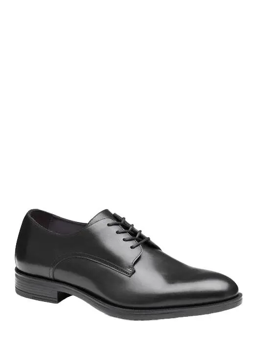 Johnston & Murphy Conlin Plain Toe Oxford - Black Full Grain