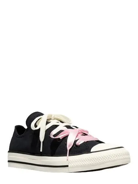 CONVERSE Chuck Taylor All Star Peached Low Top Sneaker - Black/white/decade Pink