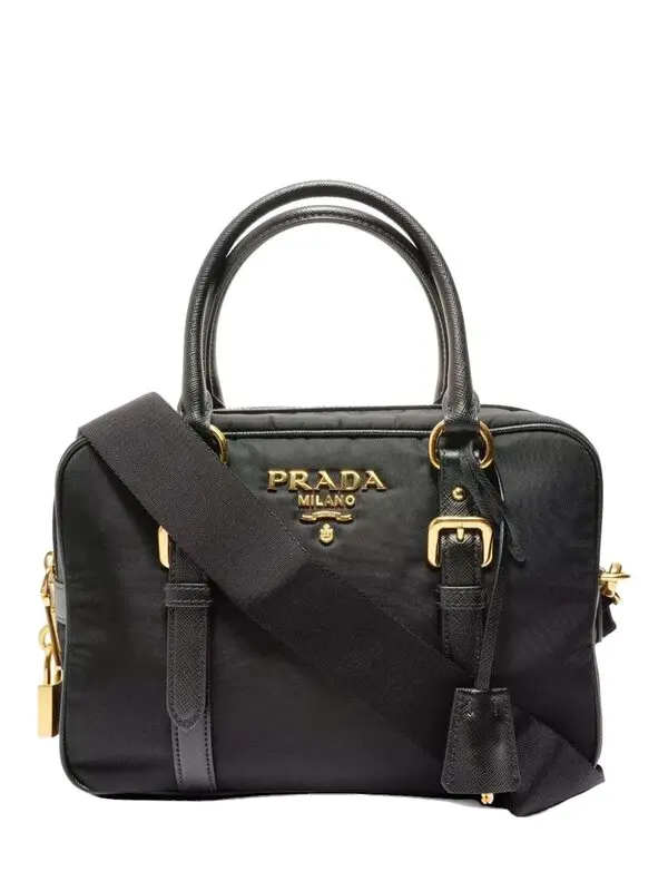 Prada Saffiano Nylon Handbag - Black