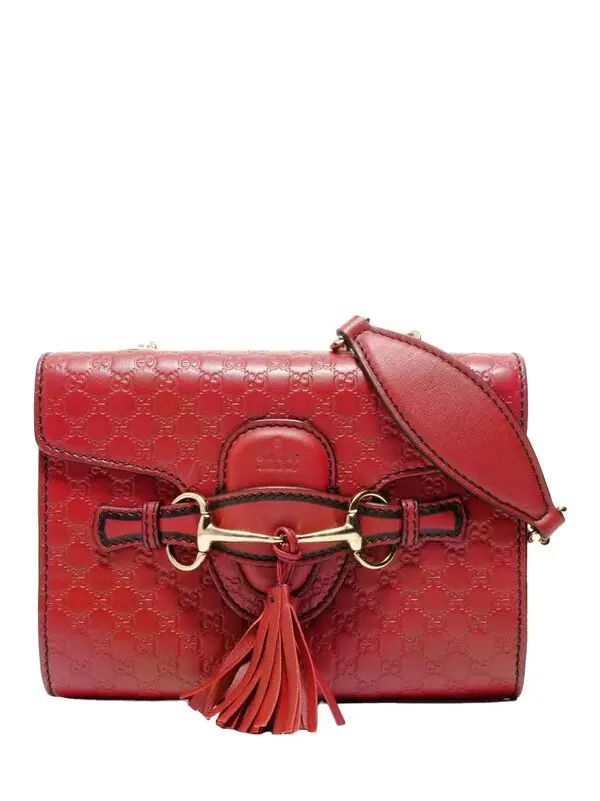 Gucci 2010s Gg Chain Shoulder Bag - Red