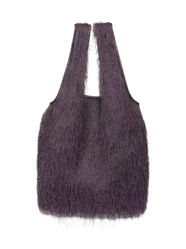 Dries Van Noten Ruffled Tote - Purple