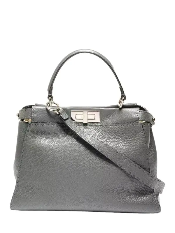Fendi 2010s Leather Handbag - Grey