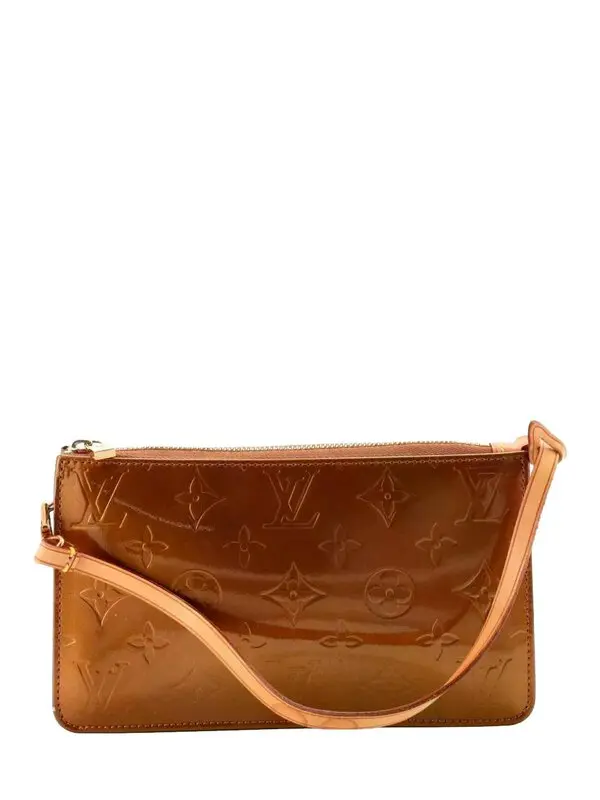 LOUIS VUITTON Lexington Pochette Monogram Vernis Clutch Bag - Brown