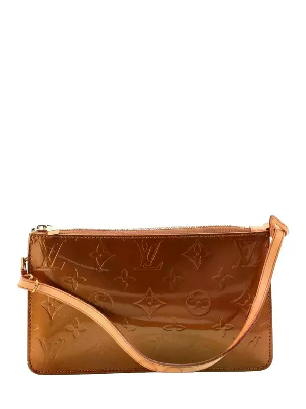 LOUIS VUITTON Lexington Pochette Monogram Vernis Clutch Bag - Brown