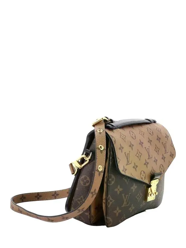 LOUIS VUITTON Pochette Metis Reverse Monogram Canvas Crossbody Bag - Brown