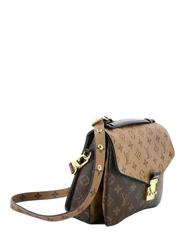 LOUIS VUITTON Pochette Metis Reverse Monogram Canvas Crossbody Bag - Brown