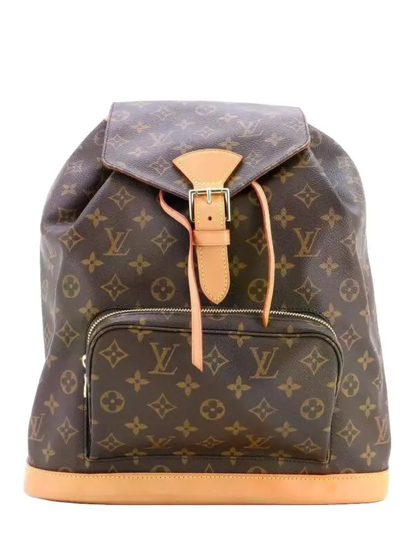 LOUIS VUITTON Vintage Montsouris Monogram Canvas Gm Backpack - Brown