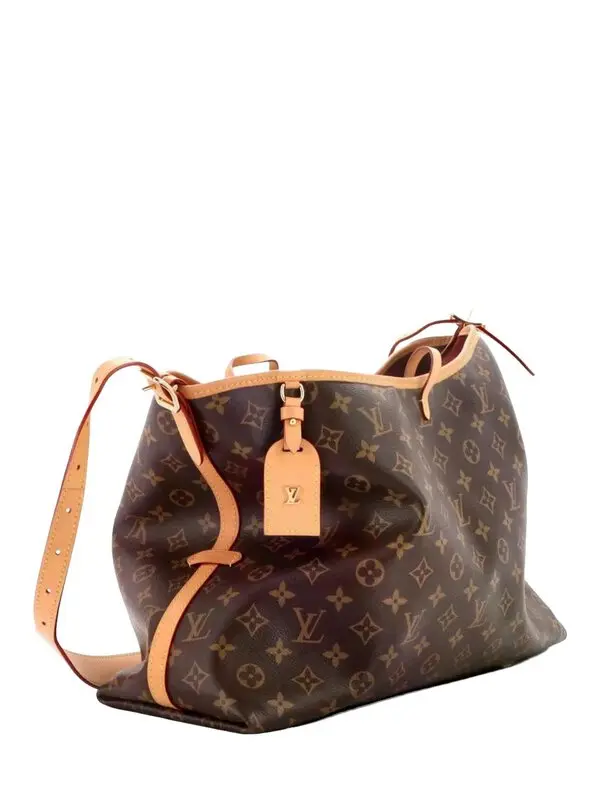 LOUIS VUITTON Carryall Monogram Canvas Mm Hobo Bag - Brown