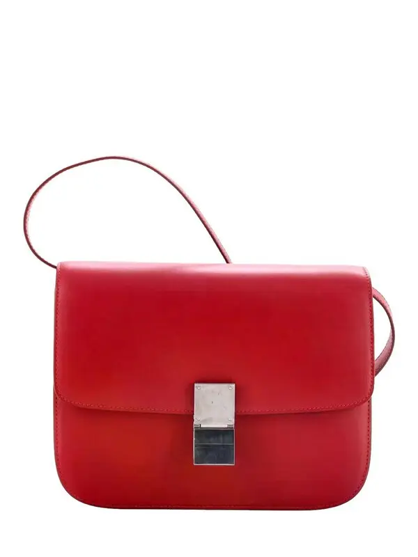 Celine Classic Box Bag Smooth Leather Medium - Red