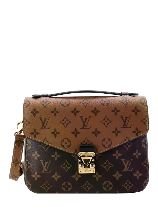 LOUIS VUITTON Pochette Metis Reverse Monogram Canvas Crossbody Bag - Brown