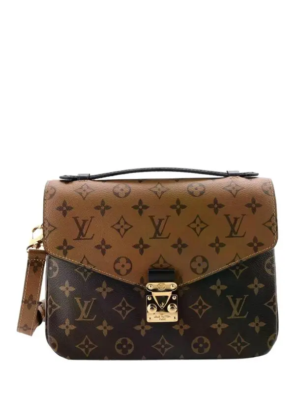 LOUIS VUITTON Pochette Metis Reverse Monogram Canvas Crossbody Bag - Brown