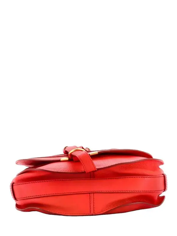 Chloé Marcie Leather Medium Crossbody Bag - Red