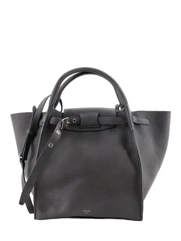 Celine Big Bag Grained Calfskin Small Satchel - Grey
