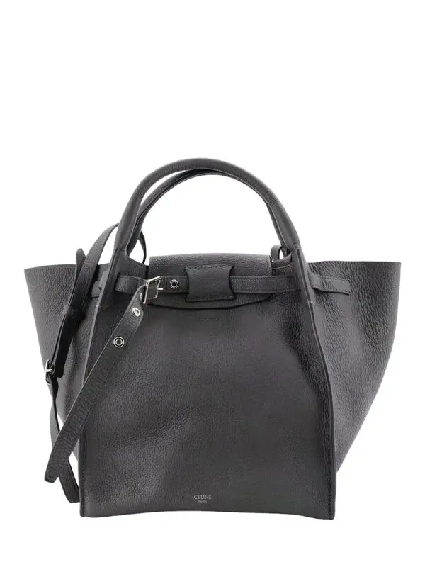 Celine Big Bag Grained Calfskin Small Satchel - Grey