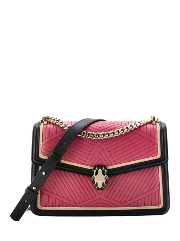 BVLGARI Serpenti Forever Small Shoulder Bag - Black