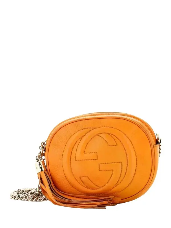 Gucci Soho Chain Mini Crossbody Bag - Orange